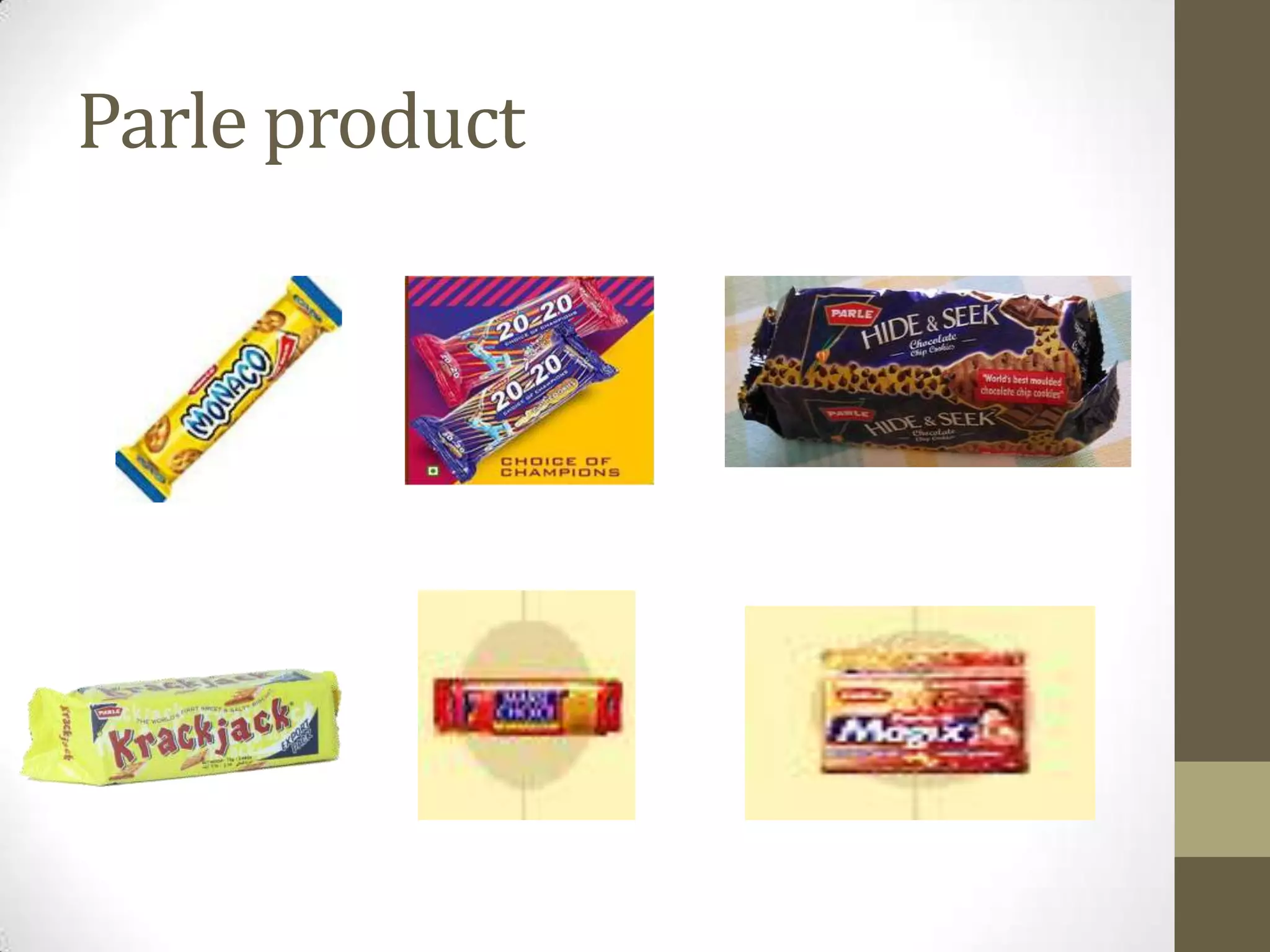 Parle product mix | PPTX