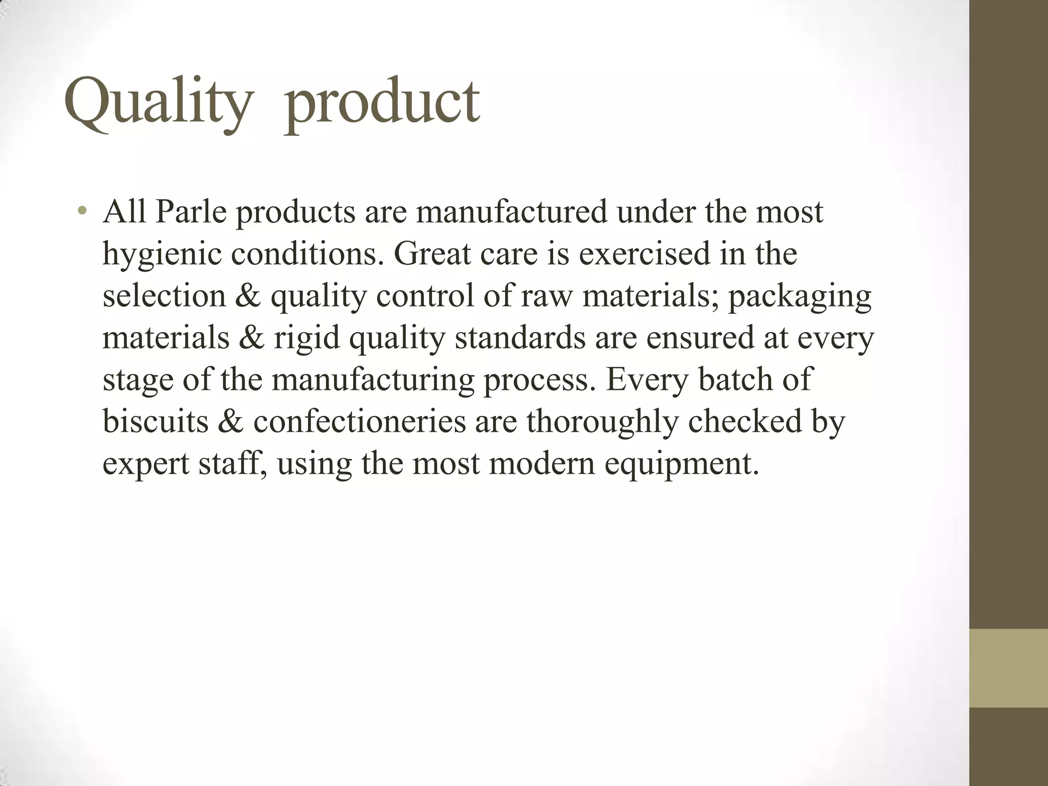 Parle product mix | PPTX