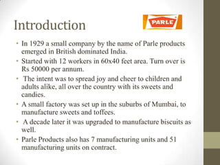 Parle product mix | PPTX