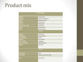 Parle product mix | PPTX