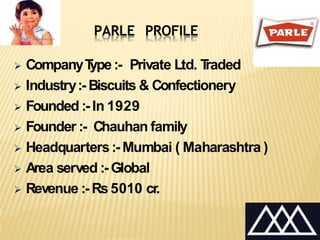 Parle Products - Shreyasi Ray | PPT