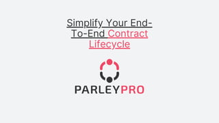 Parley Pro, CLM software platform built for today | PPT