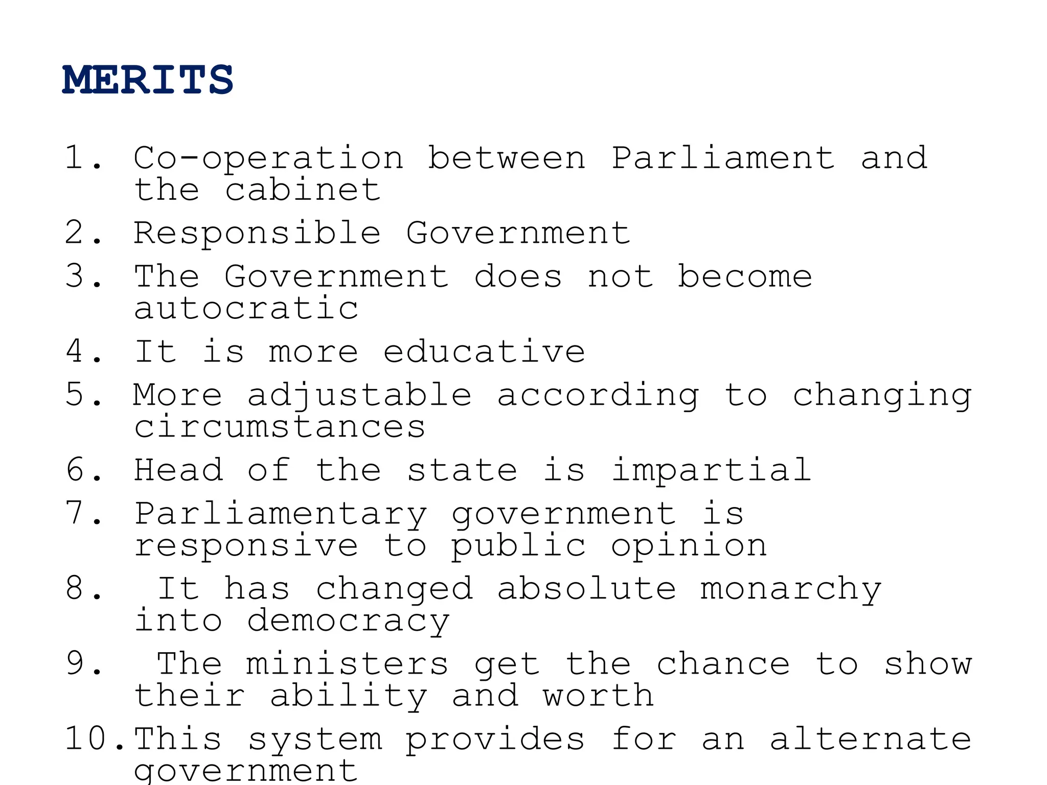 parliamentary and presidential form government.ppt
