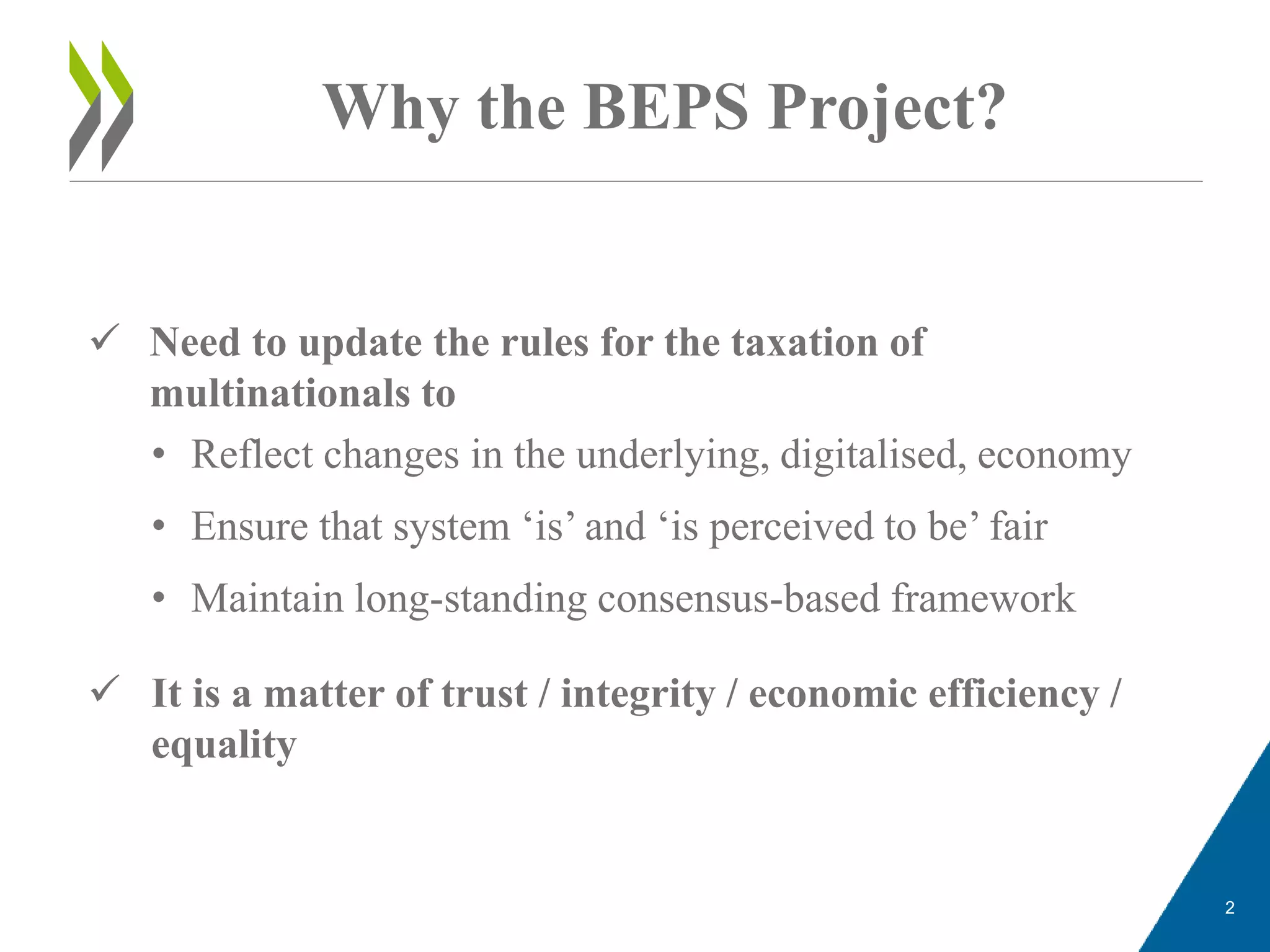 Overview of the OECD/G20 BEPS Project | PPTX