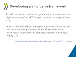 Overview of the OECD/G20 BEPS Project | PPTX