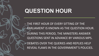 parliamentary government class 8 sst civics | PPTX