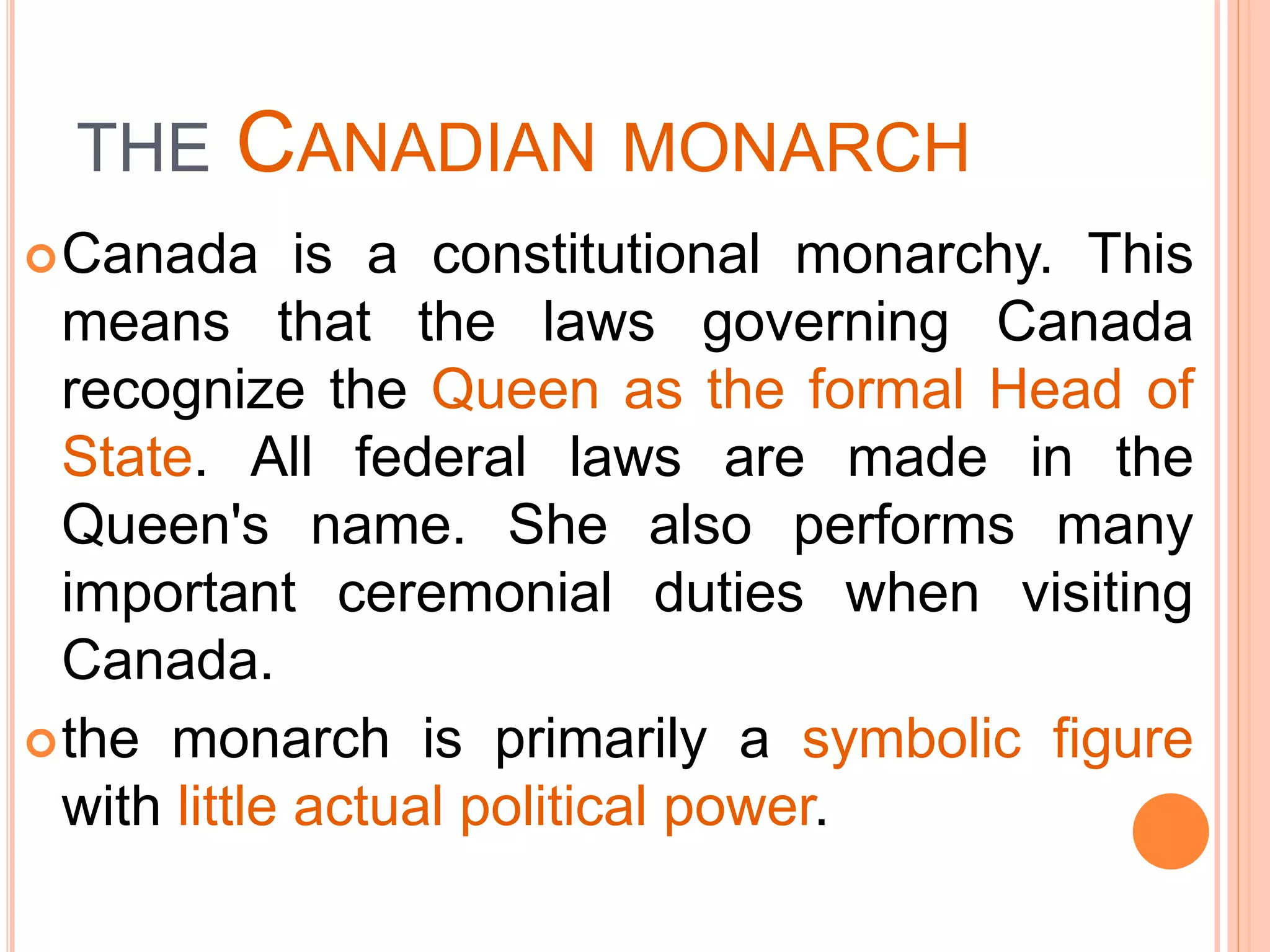 Parliamentary Government of Canada | PPTX