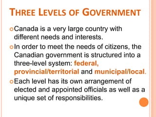 Parliamentary Government of Canada | PPTX
