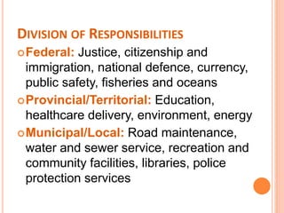 Parliamentary Government of Canada | PPTX