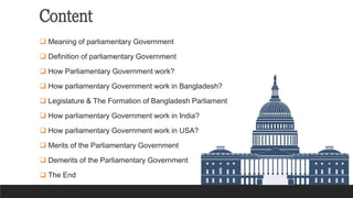 Parliamentary Government by Joyaeiriya Bonni | PPT