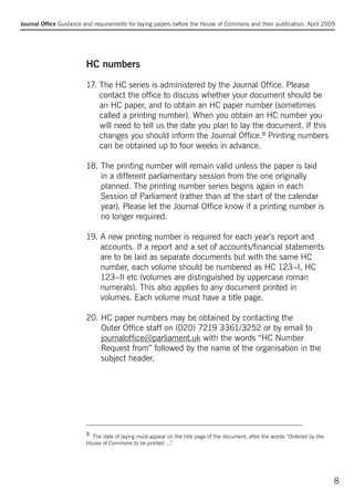 Parliamentary information office laying-papers | PDF