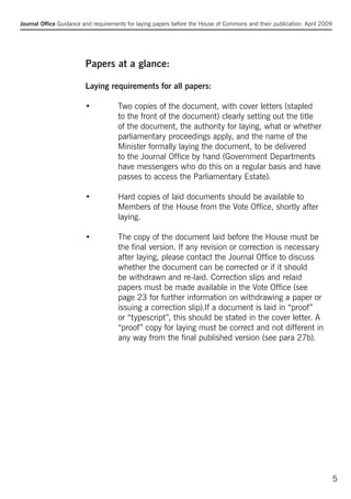 Parliamentary information office laying-papers | PDF