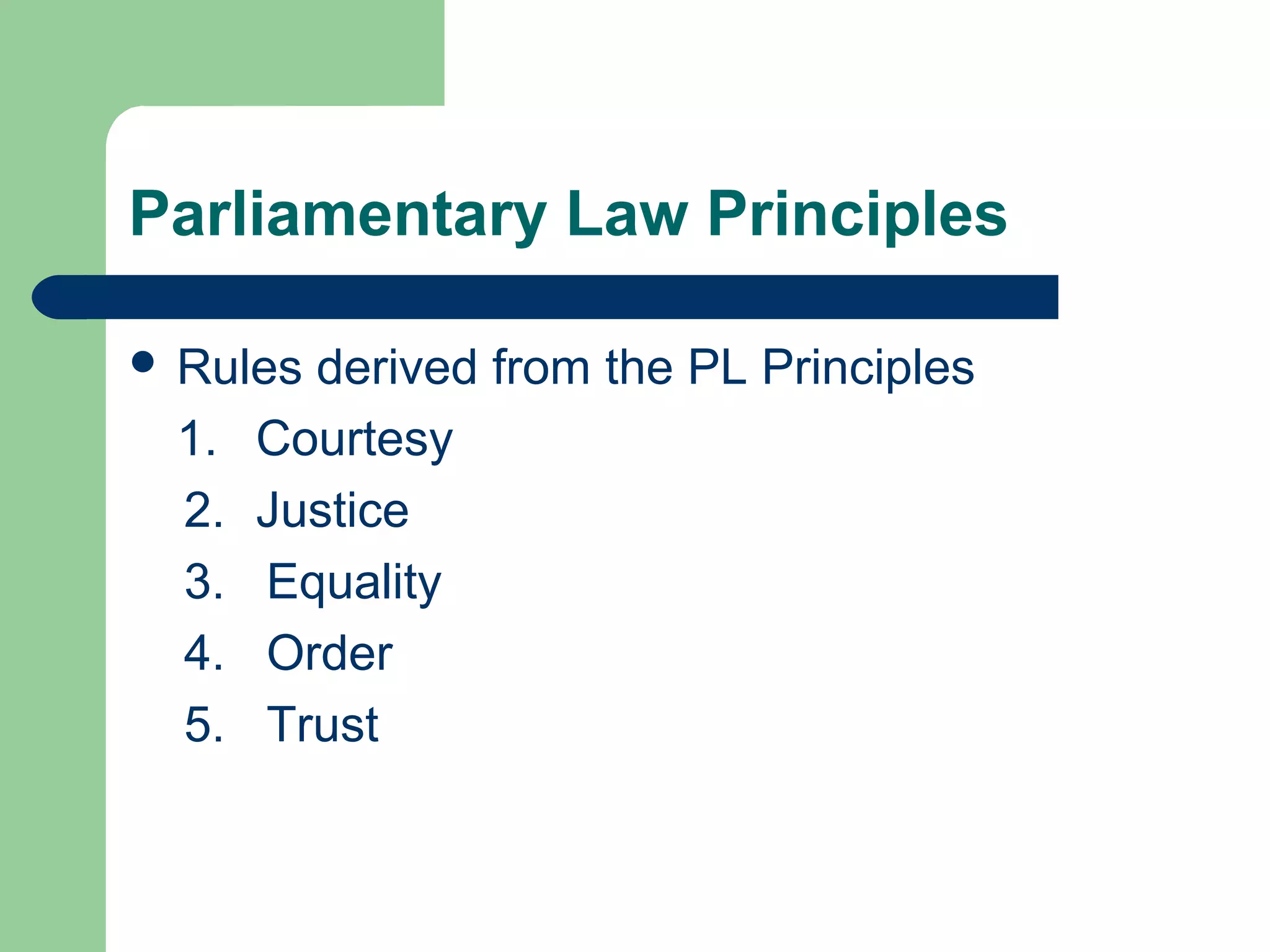 Parliamentary law | PPT