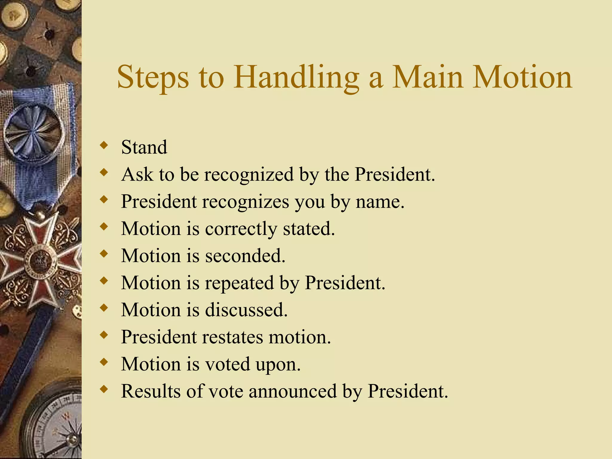 Parliamentary procedure | PPT