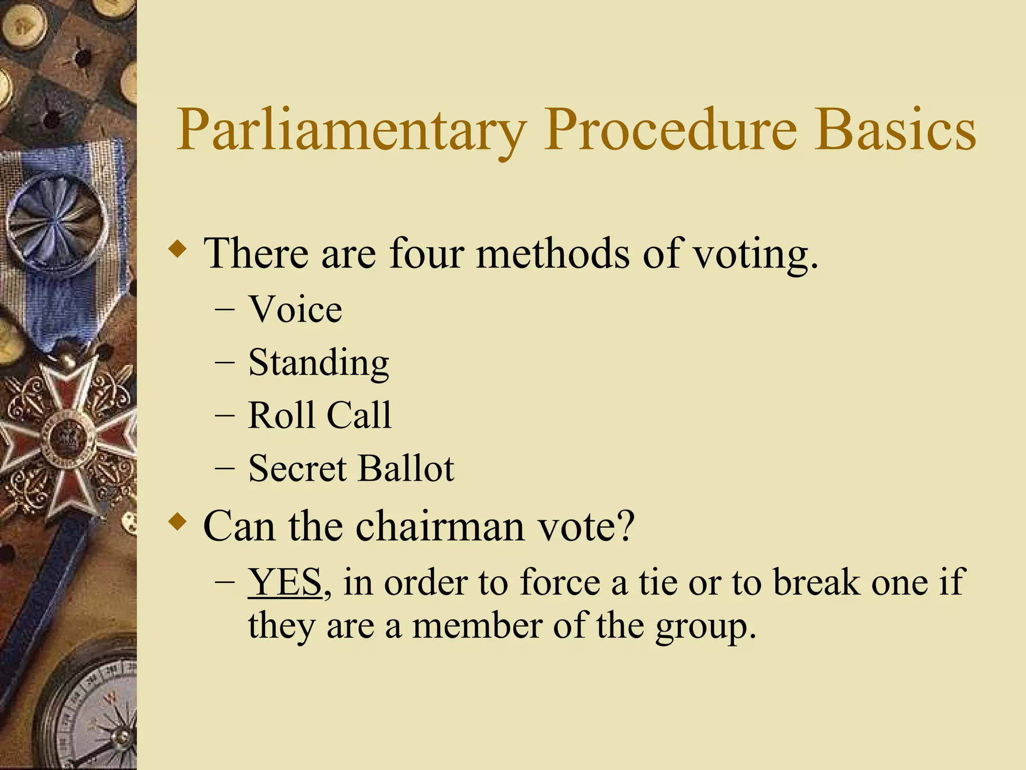 Parliamentary procedure | PPT