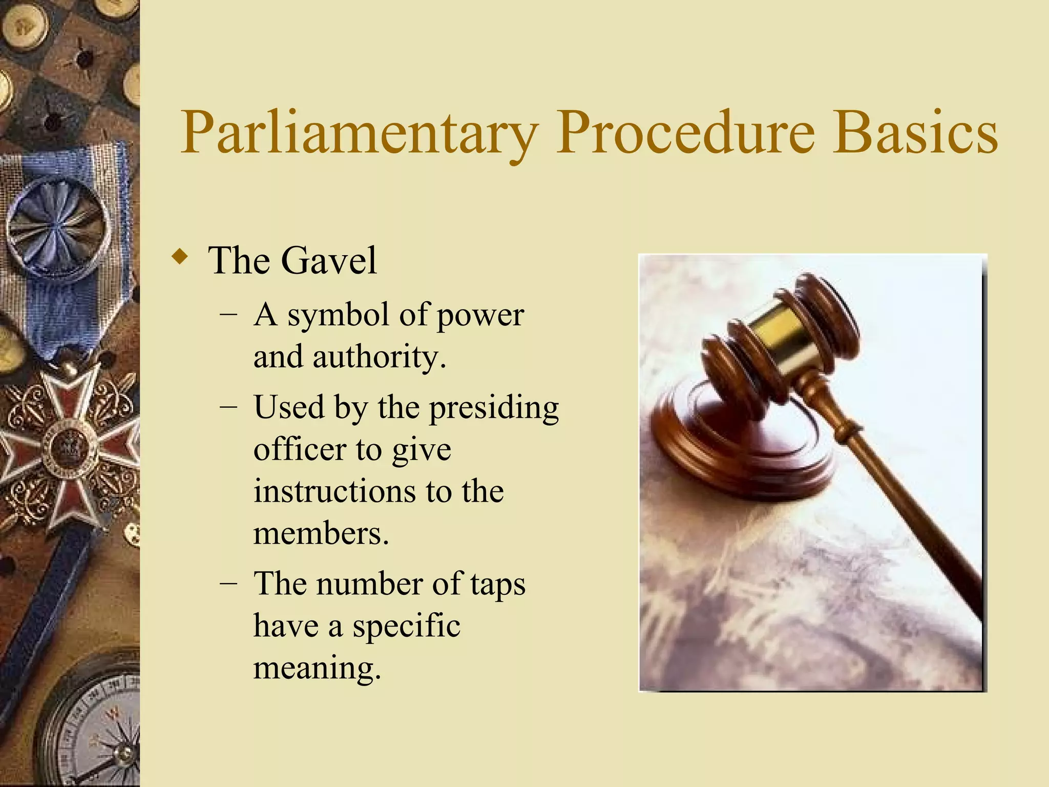 Parliamentary procedure | PPT