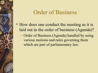 Parliamentary procedure | PPT