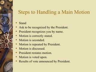 Parliamentary procedure | PPT