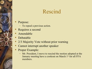 Parliamentary procedure | PPT