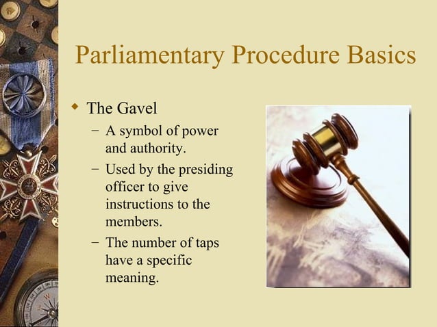 Parliamentary procedure | PPT