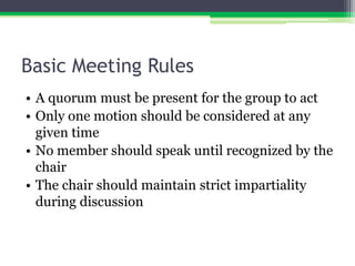 4-H Parliamentary Procedure Basics | PPTX