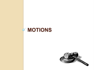 Parliamentary procedure overview | PPTX