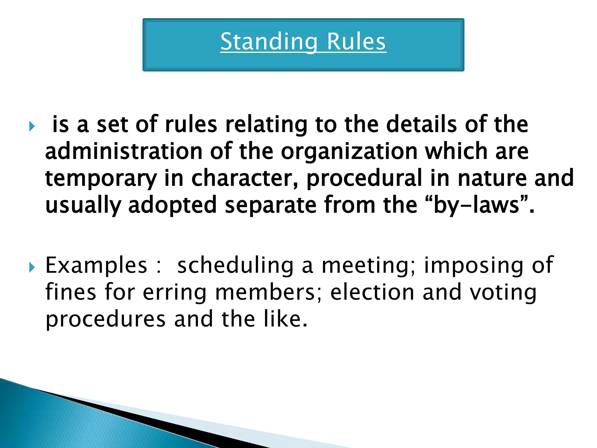 Parliamentary procedure power point | PPTX