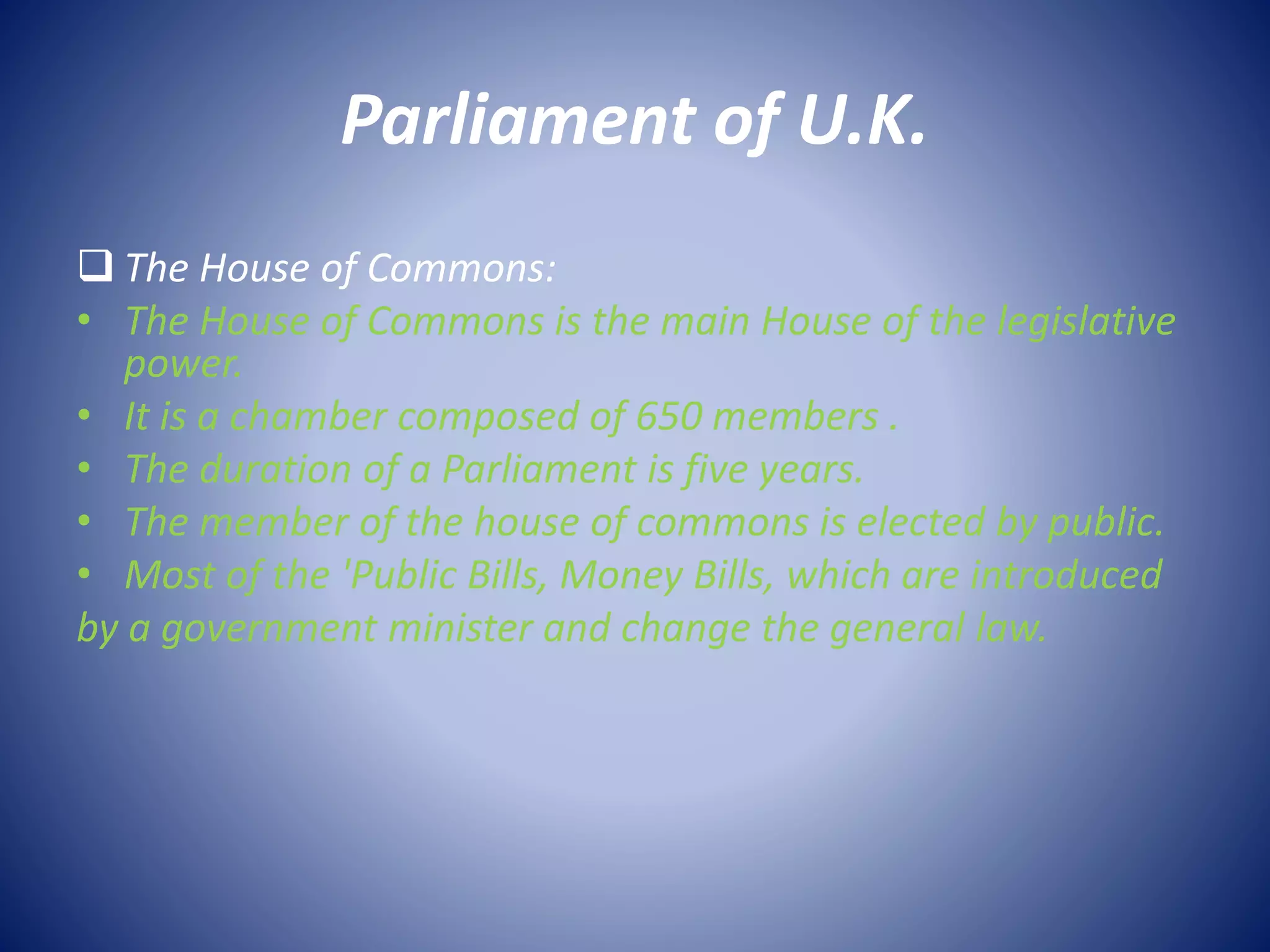 Parliamentary sovereignty | PPTX