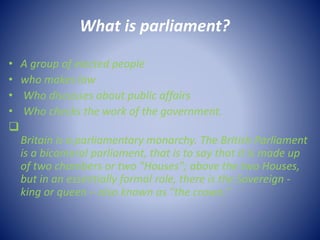 Parliamentary sovereignty | PPTX