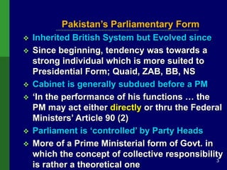 Parliamentary system of Pakistan.pptx