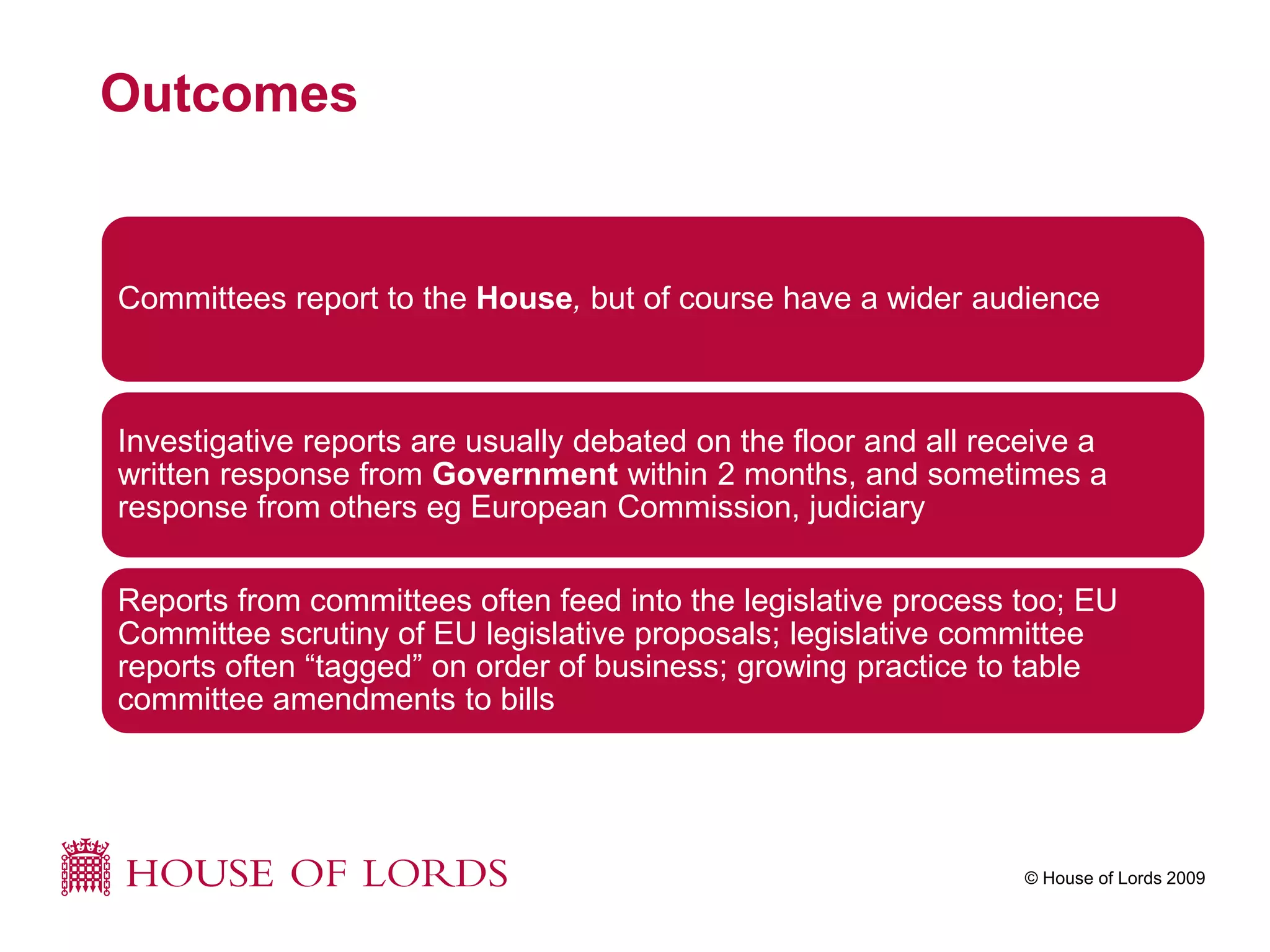 House of Lords select committees | PPT