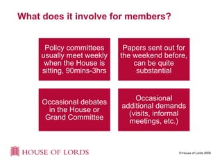 House of Lords select committees | PPTX