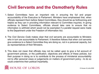 House of Lords select committees | PPTX