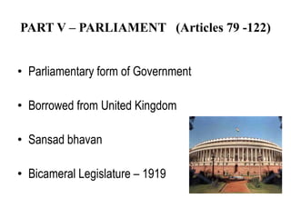 Parliament of india | PPTX