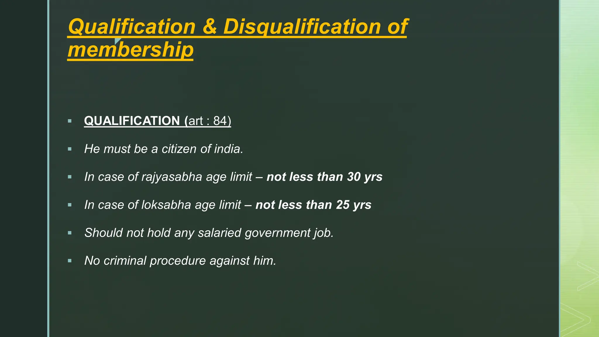 Parliament of India(module 3) - mcn 202 | PDF
