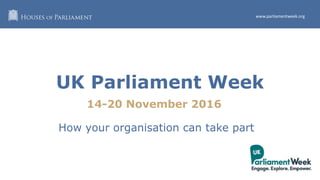 Parliament Week Presentation | PPT