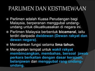 Parlimen malaysia | PPTX