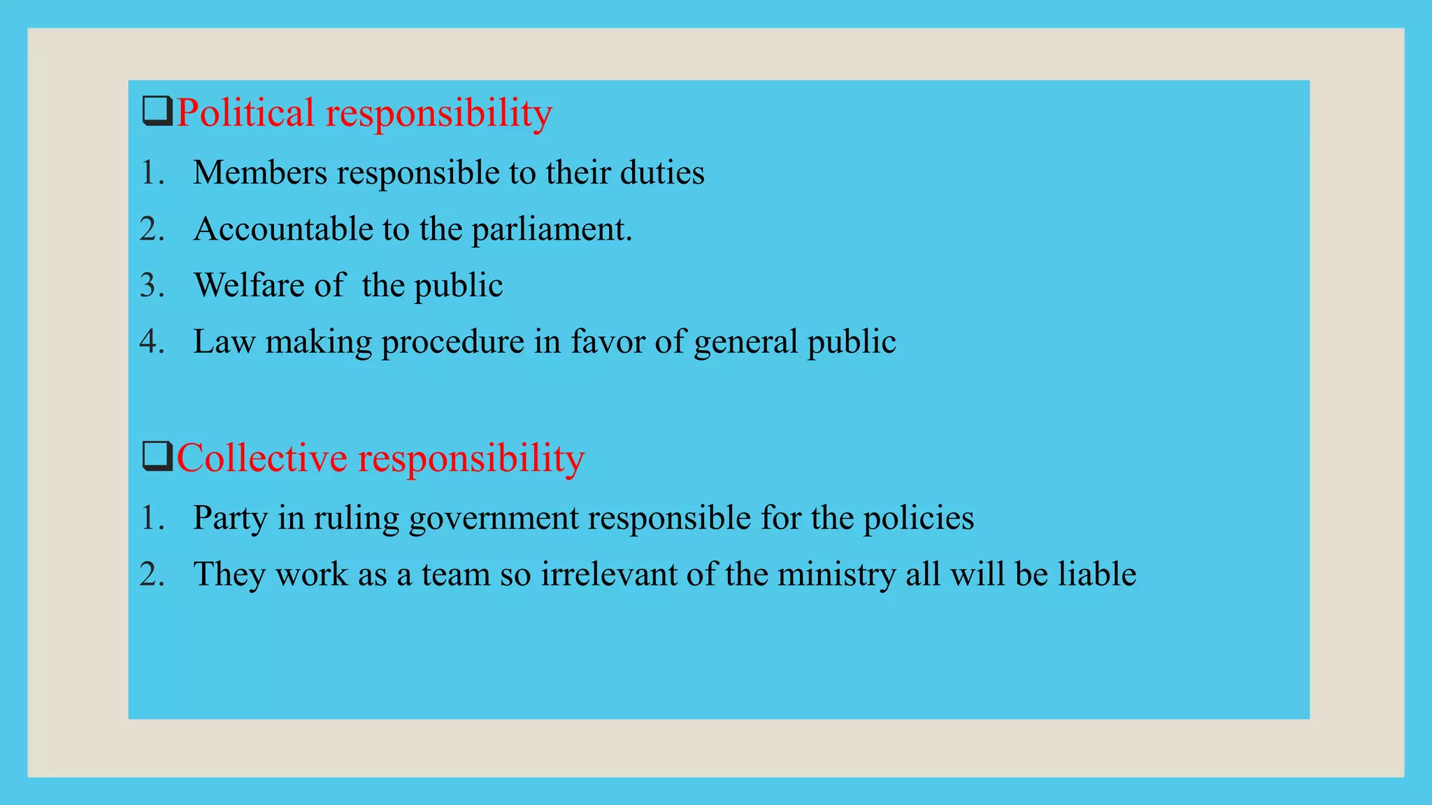 Parliamentary system | PPTX