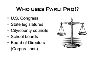 Parli pro | PPT | Law