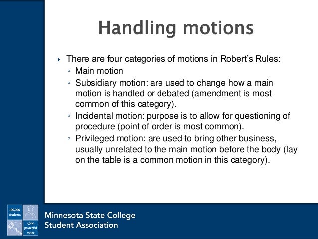 Parliamentary Procedure 101