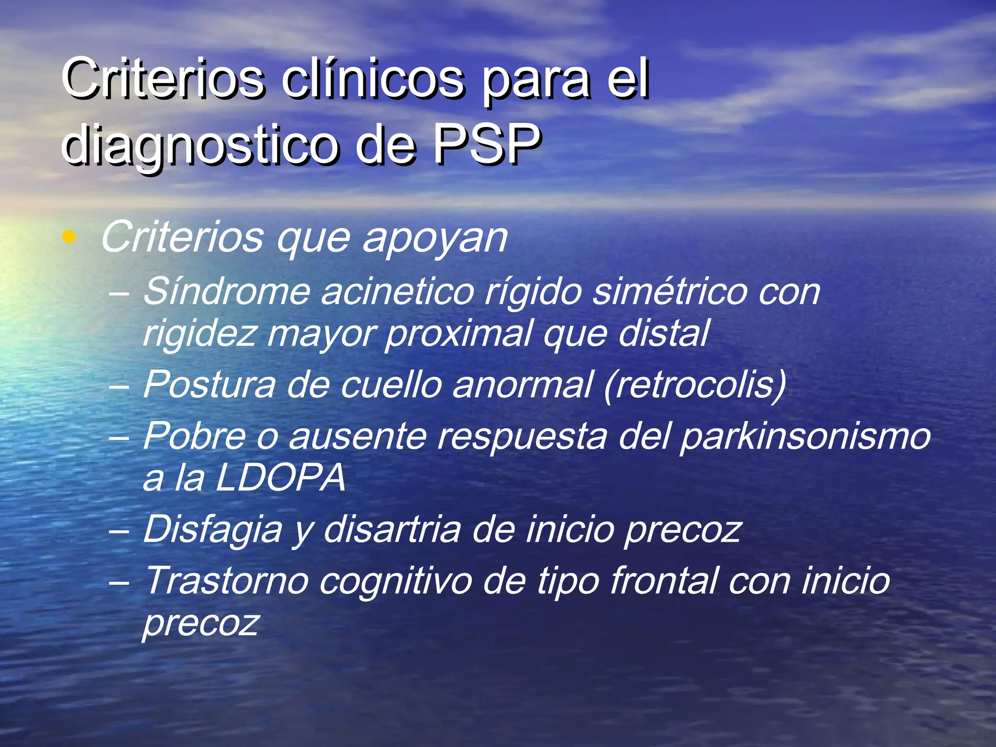 Parálisis supranuclear progresiva | PPT