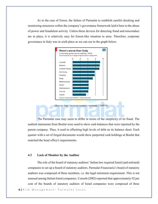 Parmalat | PDF | Business Accounting & Finance | Business