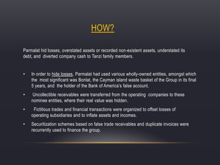 Parmalat scandal-by abhishek yadav | PPTX