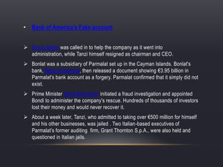 Parmalat scandal-by abhishek yadav | PPTX