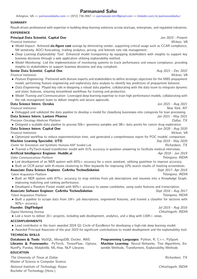 Result-driven professional with expertise in building deep learning ...