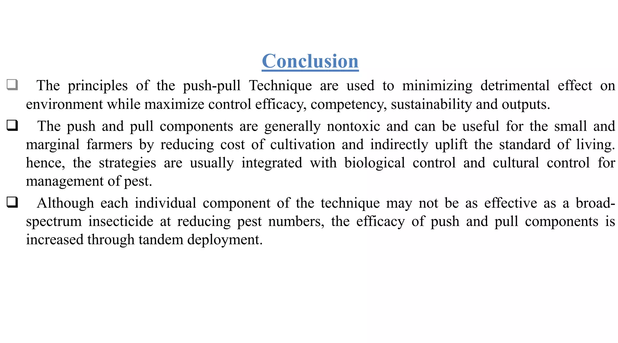 Push Pull Technique In Integrated Pest Management | PPTX