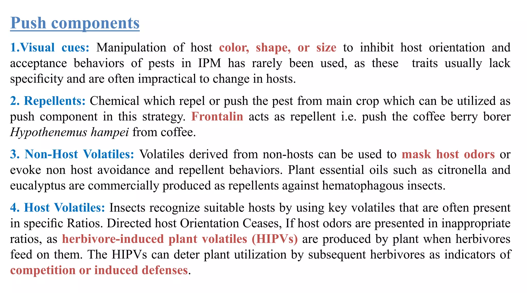 Push Pull Technique In Integrated Pest Management | PPTX