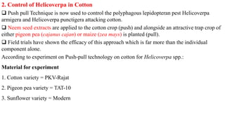 Push Pull Technique In Integrated Pest Management | PPTX