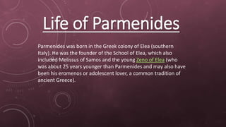 Parmendies and pythagoras.pptx | Physics | Science