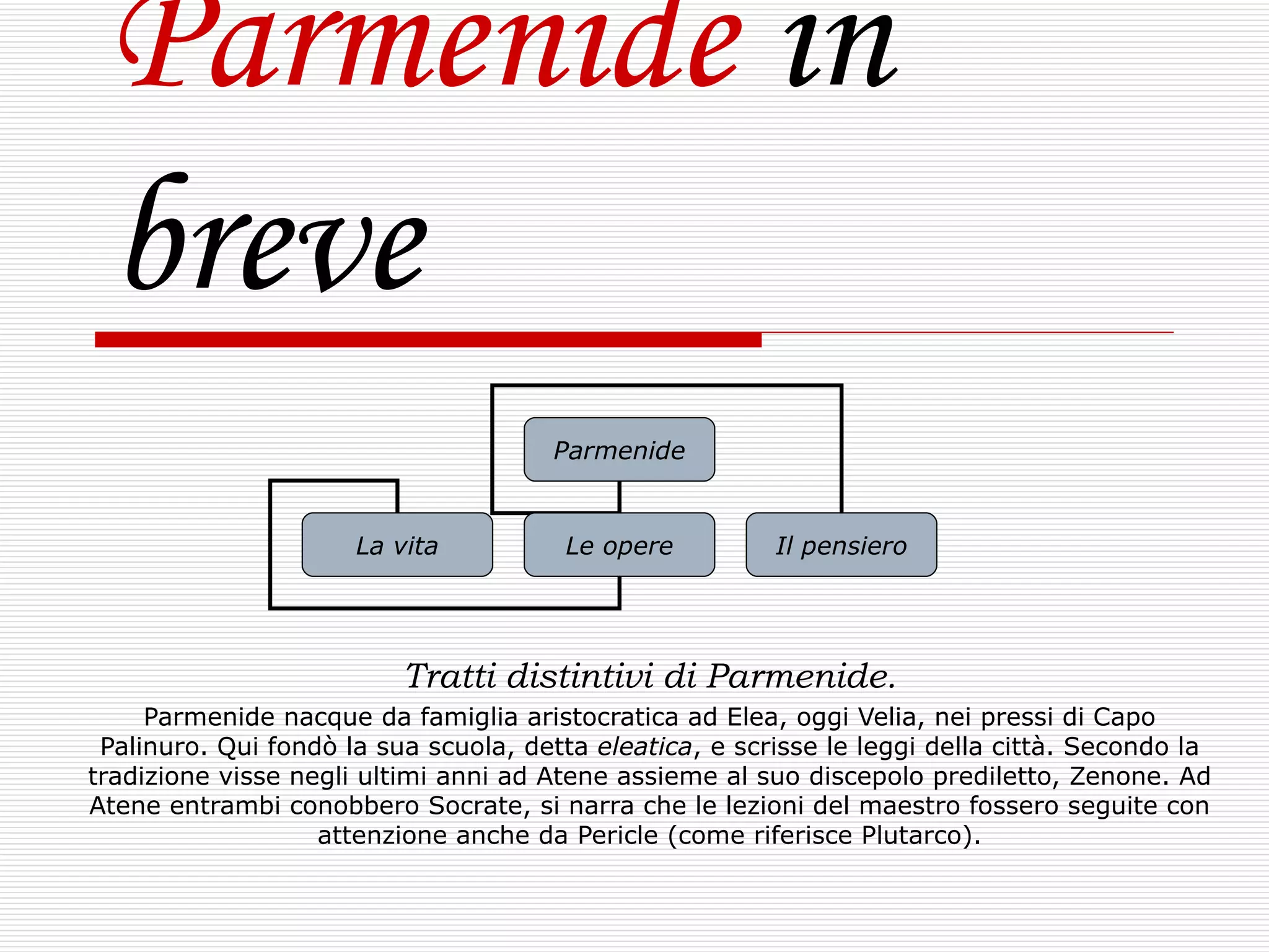 Parmenide In Breve | PPT